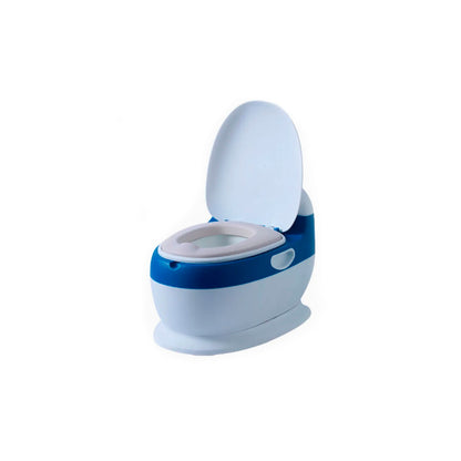 Bacín Inodoro One Piece - Blanco Azul – Little Design